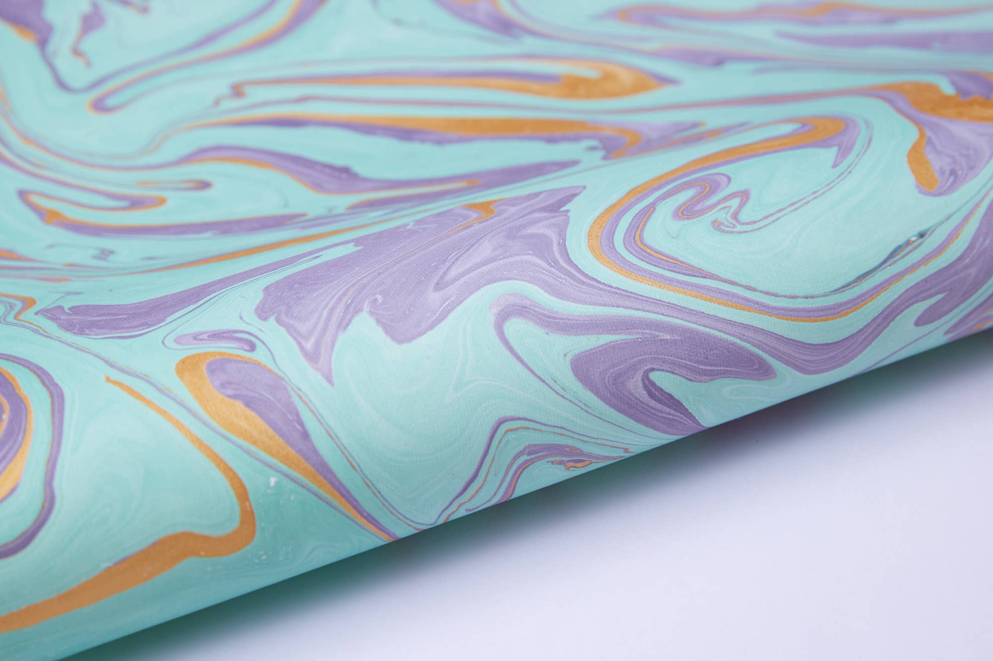 Hand Marbled Wrapping Paper Sheets - Dreamy Lilac | Lottie Simpson